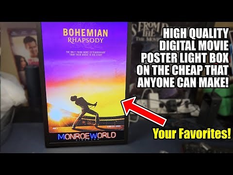This DIY Movie Poster Lightbox Is So Cool! (includes poster tutorial)