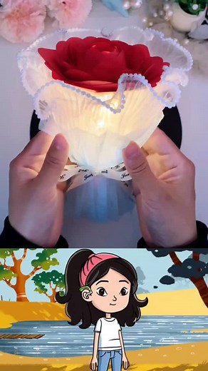 72K views · 230 reactions | Craft a breathtaking rose bouquet using just paper and a little creativity! Layer and shape 40 delicate petals, secure them to a bottle top, and wrap it all in fabric for an elegant touch. A DIY floral masterpiece that lasts forever! #craft #DIY #origami #paperart #art #ArtAndCrafts #crafts | Paper Craft Ideas | Facebook