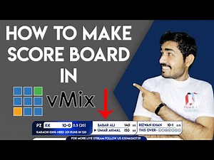 How to Make Scoreboard In Vmix | How To Add live cricket score | vmix cricket scoreboard