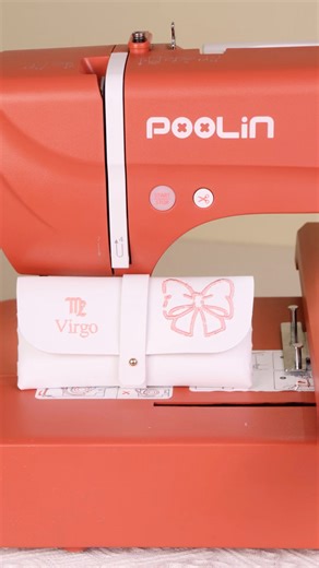 A custom glasses case just for Virgo♍. We used threads in the same color but with different textures to create a subtle, layered design. Even everyday accessories can carry a touch of zodiac magic! #embroidery #embroiderymachine #embroiderywork #embroiderydesign #DIYEmbroidery #customembroidery #glasscases #embroideryideas #embroiderylove #vigro #handmadecrafts #diyprojects #foryoupage | Poolin Embroidery Sewing Machine