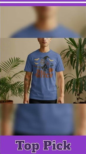 Retro Bad Witch on a Broom Halloween Special T-Shirt