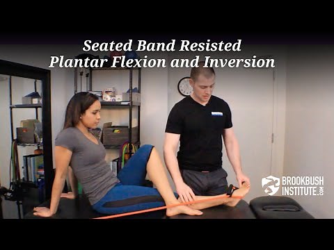 Seated Band Resisted Plantar Flexion and Inversion