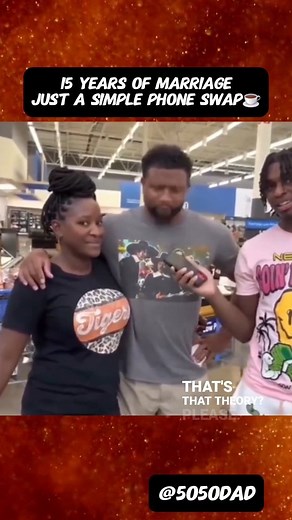 Don't be suspicious! Don't be suspicious!🤨 #marriage #couples #phoneswap | 50 50 DAD