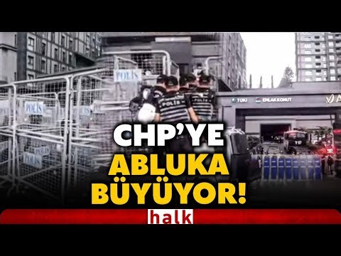 TANSİYON ÇOK YÜKSEK! CHP İstanbul il binasında polis ablukası devam ediyor! Takviye ekipler yığıldı!