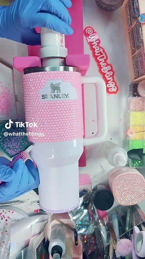 DIY Ombre Rhinestone Stanley Cup: Tutorial