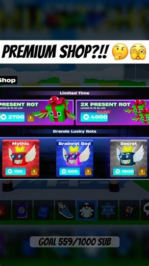 The new premium shop added to Steal the Brainrot🫣#fortnite #stealabrainrot