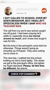 238K views · 827 reactions | I GOT CALLED TO SCHOOL OVER MY SON’S BEHAVIOR, BUT I WAS LEFT SPEECHLESS WHEN I SAW WHO HIS TEACHER WAS | You Are Awesome | Facebook