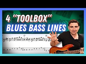 These 4 Blues Bass Lines Are All You Need... [FREE PDF] | "Toolbox" Bass Lines