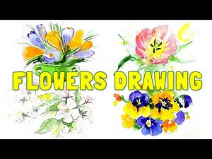 How To Draw Flowers Easy Step By Step Tutorial For Beginners
