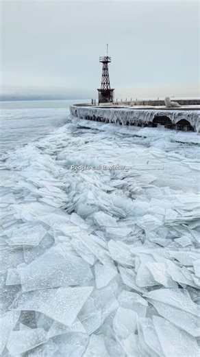Why does Lake Michigan freeze, and what are those pancake-looking ice donuts? During extreme cold, prolonged sub-freezing temperatures pull heat out of the lake. Ice forms first along the shoreline where the water is shallower, then spreads during major cold snaps with lighter winds. Those round “donuts” are called pancake ice. They form when tiny ice crystals develop in icy water and get shaped into circles by waves colliding, not too calm, not too rough. Lake Michigan gets ice every winter, bu