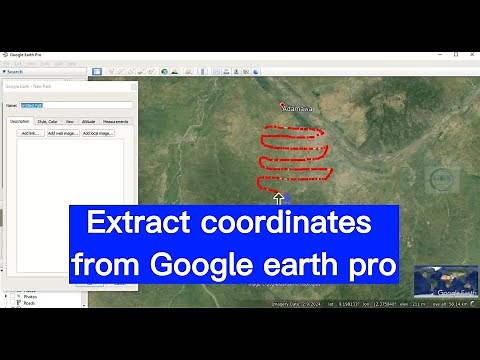 How to extract coordinates from Google Earth Pro