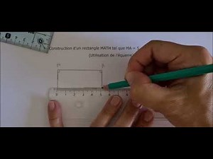 Tracer un rectangle en utilisant l'équerre