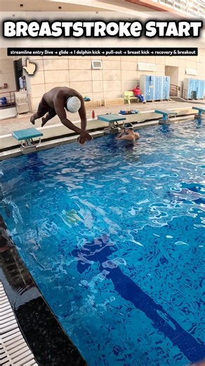 Breaststroke Start: Step-by-Step Sequence 🏊‍♂️ #swimming #swimmingtips #swim #underwater