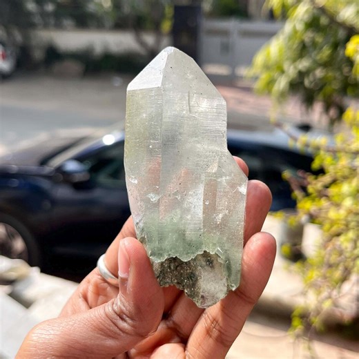 Green Chlorite Quartz – Natural Inclusion Clear Quartz Crystal for Healing, Growth & Earth Energy - Etsy