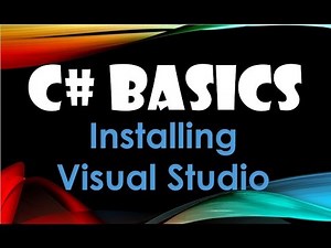 3. C# For Beginners: Downloading And Installing Visual Studio 2015