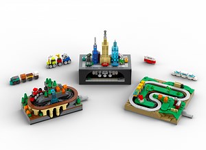 LEGO MOC-200803 Working Mini Train System (Train 2024)