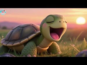 Slow, Slow Turtle, Walking on the Ground | Gentle Animal Song for Kids | Calm Movement Rhyme