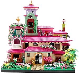 Villa House Architecture Miniature Micro Building Blocks Set Creative Collection Model for Display Kit Present for Adults Age of 14+ 4100PCS