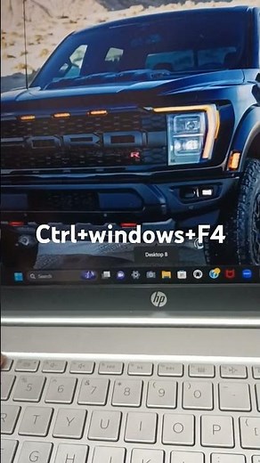 how to remove multiple virtual desktop using keyboard