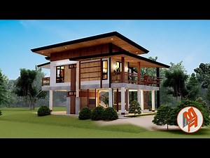 Modern Elevated Bahay Kubo Design | 2 Bedroom Small House 10x12M