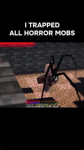 I trapped ALL HORROR MOBS in Minecraft