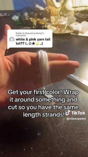 How to Make a Therian Yarn Tail Tutorial - Step by Step Guide
