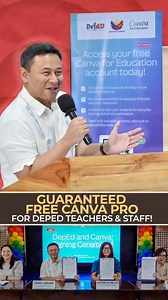 🇵🇭DepEd 🤝 Canva🇦🇺 ensures FREE Canva Pro to all public school teachers! #partnerships #DepEdPhilippines #BagongPilipinas | Sonny Angara