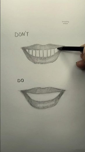 How to draw teeth tutorial