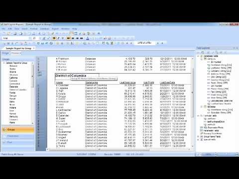 Advanced Crystal Reports 2011 Tutorial | Grouping Data in Reports