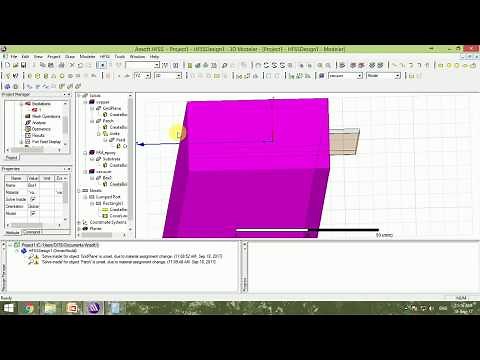 Design Rectangular Patch Antenna using HFSS Part - 1