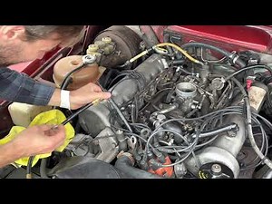 Mercedes SL R107 - Bosch D-Jetronic Fuel Pressure Test