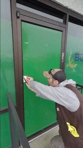 Window Perf Install 112 #satisfying #signs #vinylinstallation #asmr #diy #oddlysatisfying