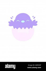 rise and float animation of baby bird hatching from egg Stock Video Footage - Alamy