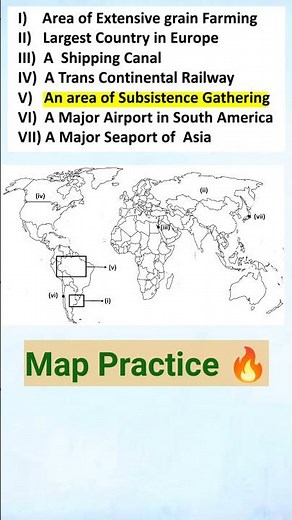 💯Map Practice Ques (4) | Geography Class 12 | CBSE 2023 | #geographyclass12 #humanitieslover |