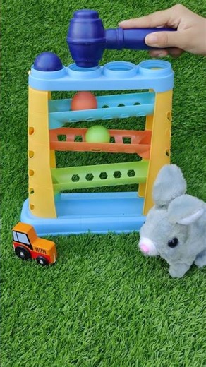 🎵 Calming Ball Drop ASMR – Toy Motorcycle Movements & Soft Wooden Sounds