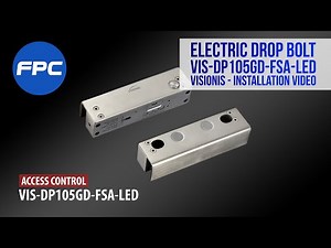 How to Install the Electric Drop Bolt Lock (Deadbolt) VIS-DP105GD-FSA-LED to a Full Glass Door