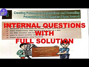 DAV CLASS 6 COMPUTER CHAPTER 4 | CREATING PROFESSIONAL PRESEN | INTERNAL QUESTION | SOLUTION | NOTES
