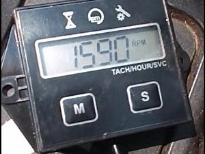 Adding a Tachometer and Maintenance Hour Meter to Your Equipment Could Not Be Easier!