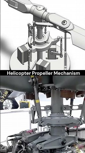 Helicopter Propeller Mechanism/swashplate mechanism👍📌#mechanism #solidworks #solidworksdesign