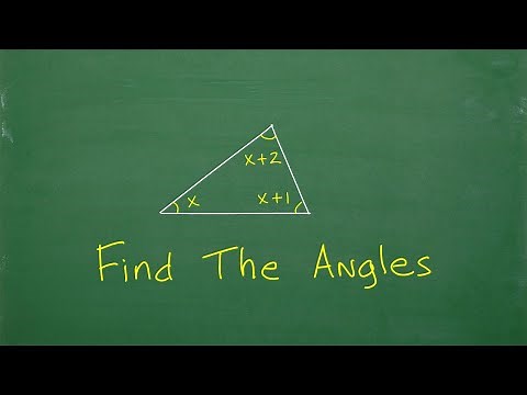 Find the Angles of the TRIANGLE – Algebra + Geometry