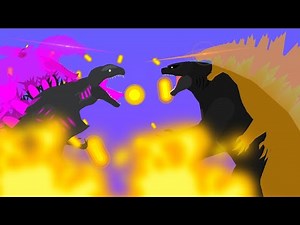 shin godzilla vs Legendary godzilla [AN EPIC BATTLE] sticknodes animation [check description]