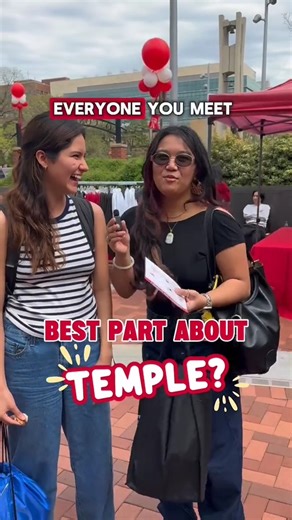 2.3K views · 49 reactions | students share what they think the best part about Temple is 﫶 | Temple University | Facebook