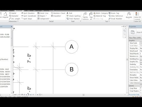 How to re-size Grid Head in Revit Architecture