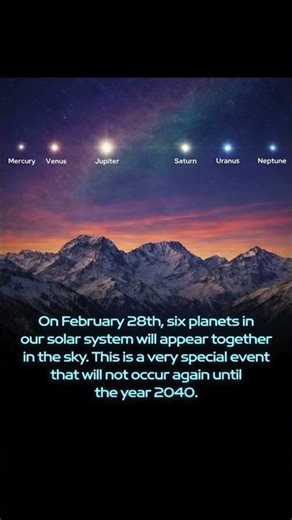 🌌 DON'T MISS: A Rare Parade of 6 Planets Lights Up the Sky! 🌠⁠