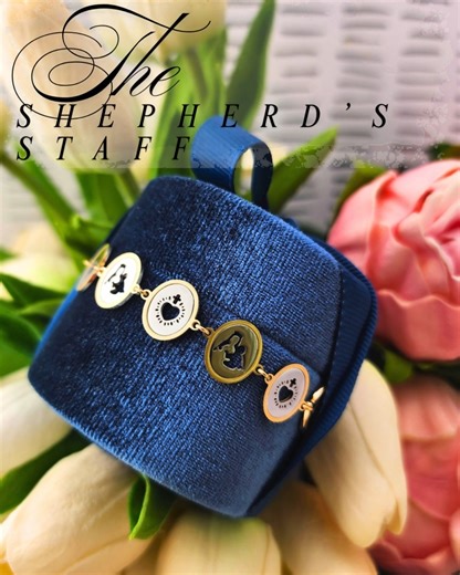 A beautiful reminder of faith 🤍 This mixed metal scapular bracelet is both meaningful and timeless. Shop with us Mon–Thurs, 9am–3pm or anytime at shepherdsstaffgiftshop.com #faith #mary #catholicgifts #gifts #newyear #jewelry #sisterdulce | Cypress Springs Mercedarian Prayer Center Gift Shop