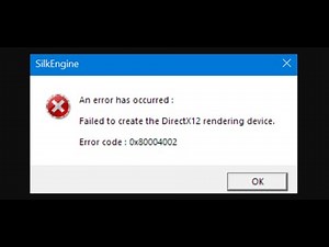 Fix Steelrising Error Failed To Create The DirectX12 Rendering Device Error Code 0x80004002