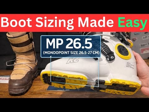 Finding the right size for your ski boots: Ski Boot Mondo point