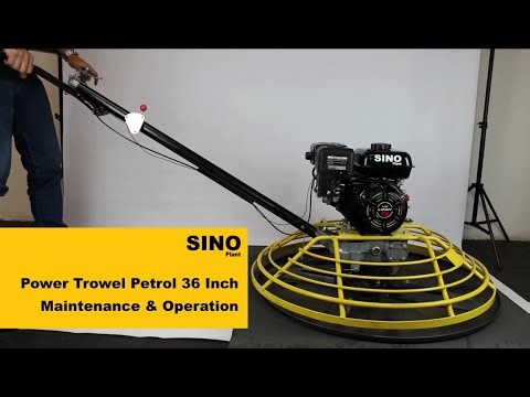 How to Operate & Maintain a 36-Inch Petrol Power Trowel | Step-by-Step Guide