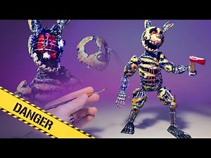 I made R-rated Springtrap with William Afton inside | Making FNAF animatronics with clay