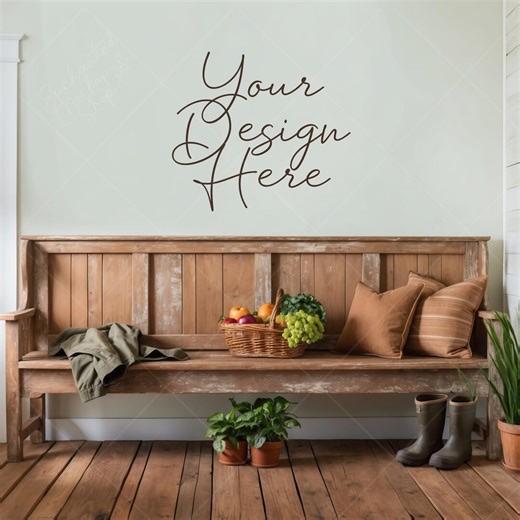 Blank Wall Cottage Entry Mockup-farmhouse Cottagecore Decor JPG File Mock-up Room Interior-background Template for POD Business-png Frames - Etsy